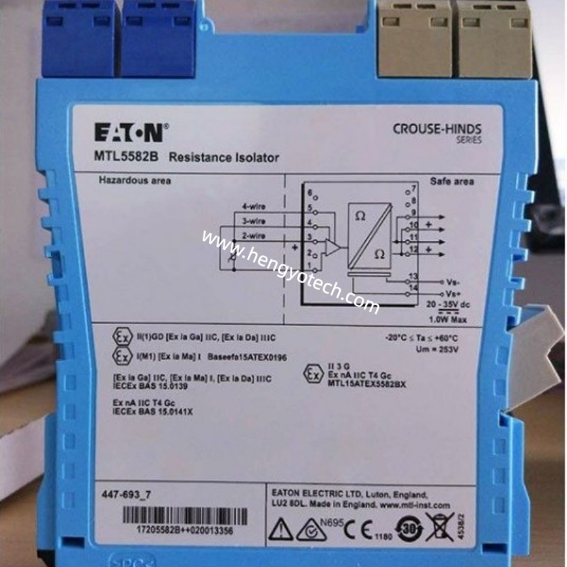 MTL5582B Resistance Isolator for RTD Signals - Hazardous Areas
